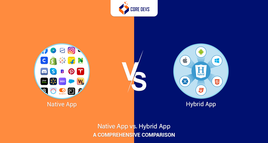 Difference Between Hybrid And Native App - Preferred Option for App Development - Core Devs Ltd