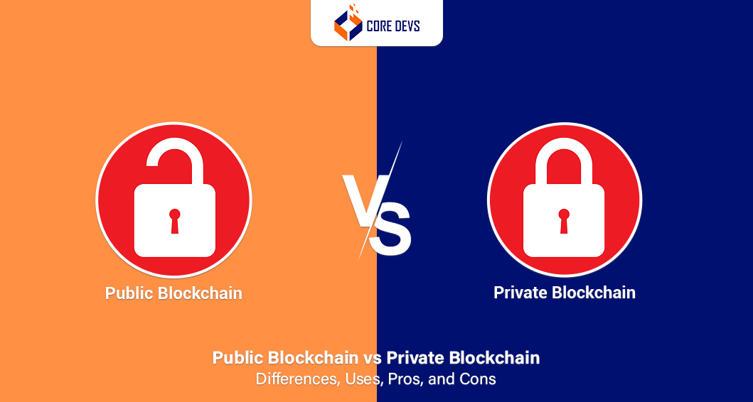 Public Blockchain vs Private Blockchain: Differences, Uses, Pros, and Cons - Core Devs Ltd